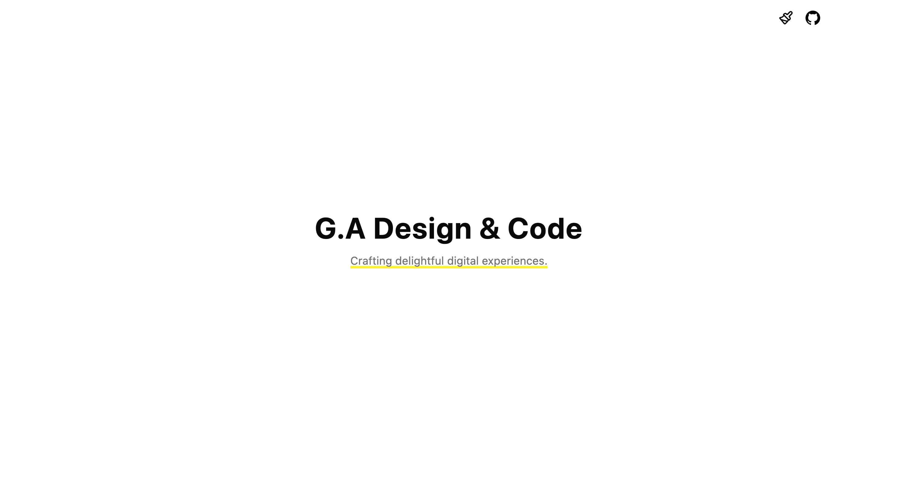 G.A Design & Code | Web Developer Portfolio